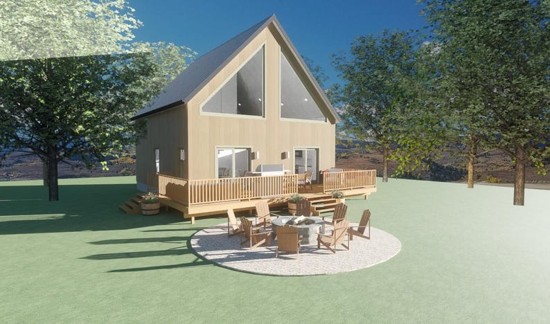 A-frame Cabin - Etsy