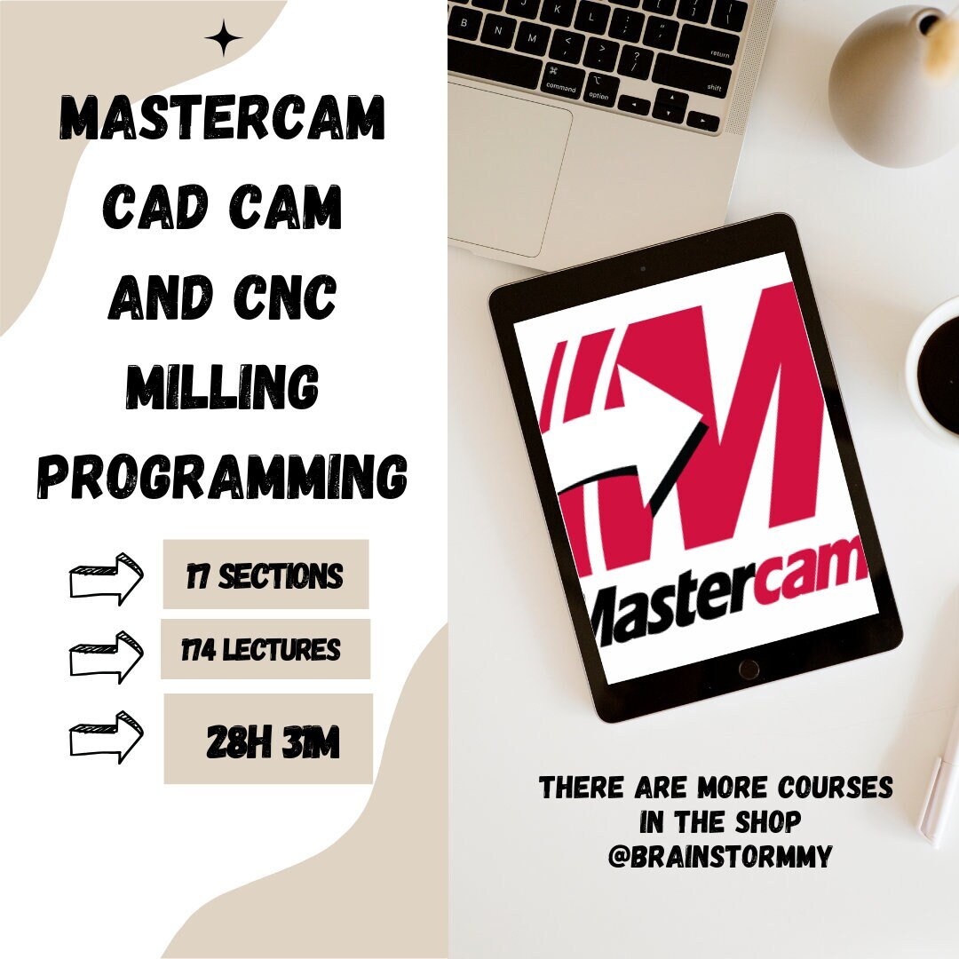 Mastercam CAD CAM and CNC Milling Programming Master Course (top 1 ...