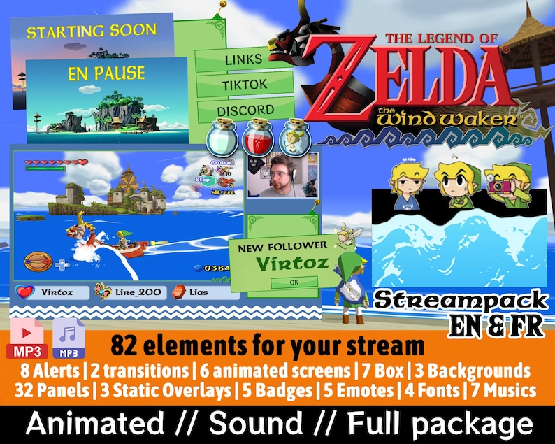 STREAM PACKAGE - the Legend of Zelda: the Wind Waker - Animation ...