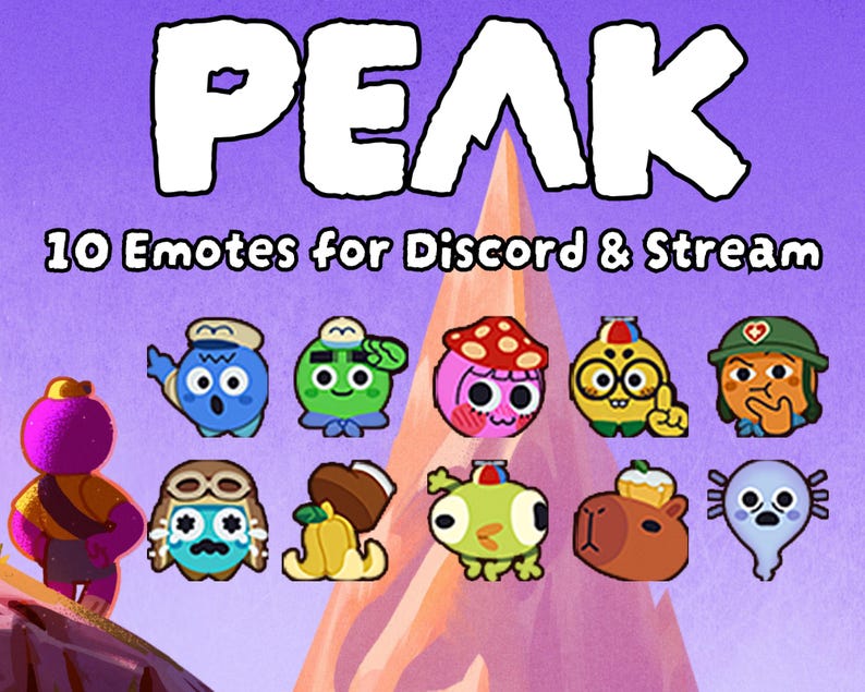 10x PEAK Items Emoji Emotes for Discord and Twitch - Peak Item Emoji ...