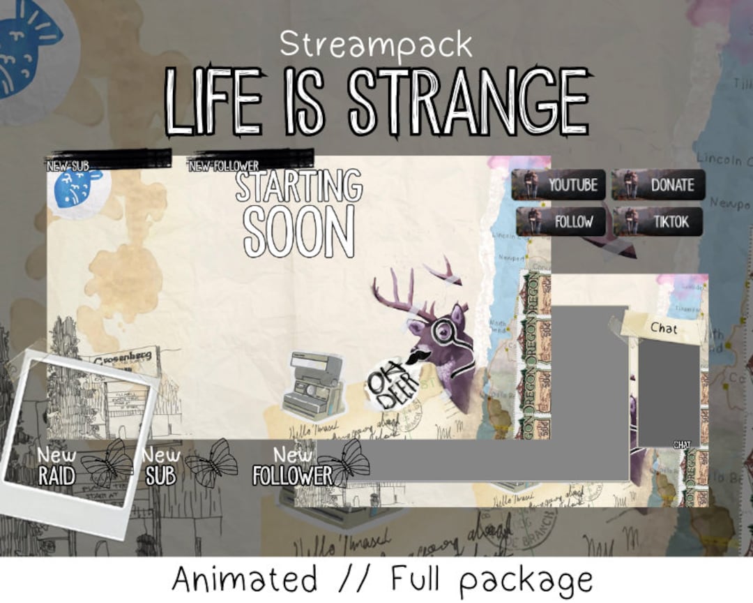 STREAM PACKAGE - Life is Strange - Animation - COLORS - Streamkits ...