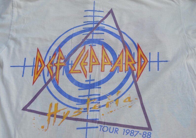 Vintage Def Leppard Concert T Shirt From Hysteria World Tour 1987 With ...