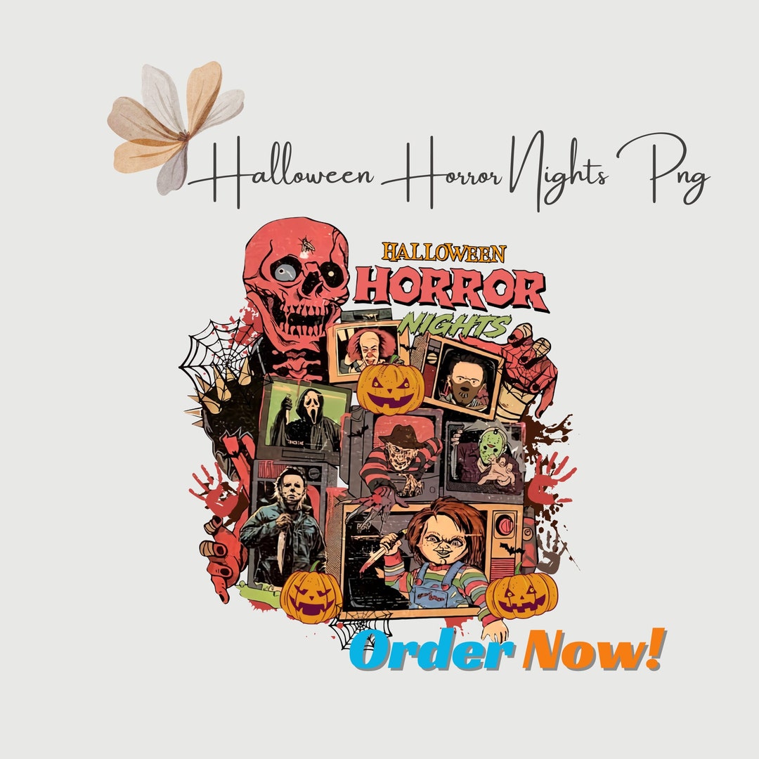 Vintage Halloween Horror Nights Universal Studios PNG Horror - Etsy