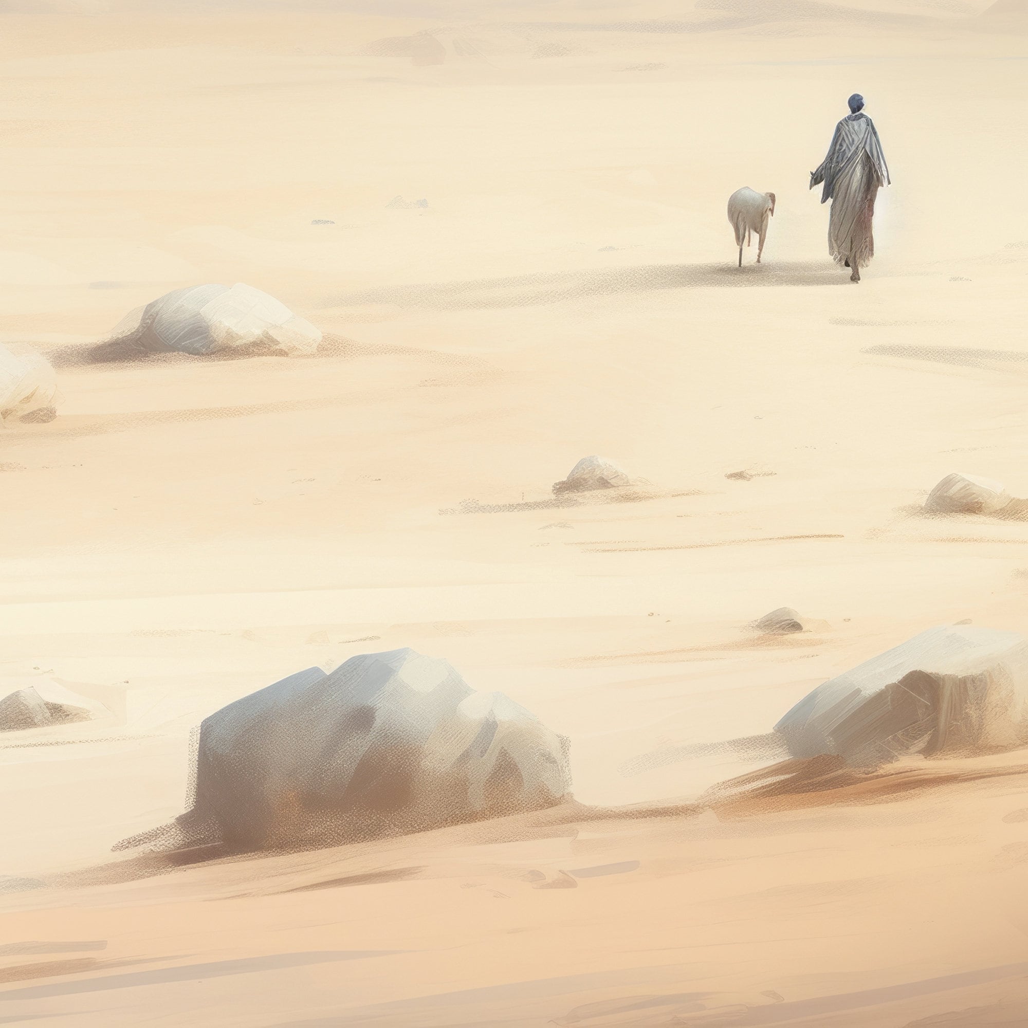 Jesus Christ Leaves the 99 Oil Painting, Good Shepherd Watercolor ...