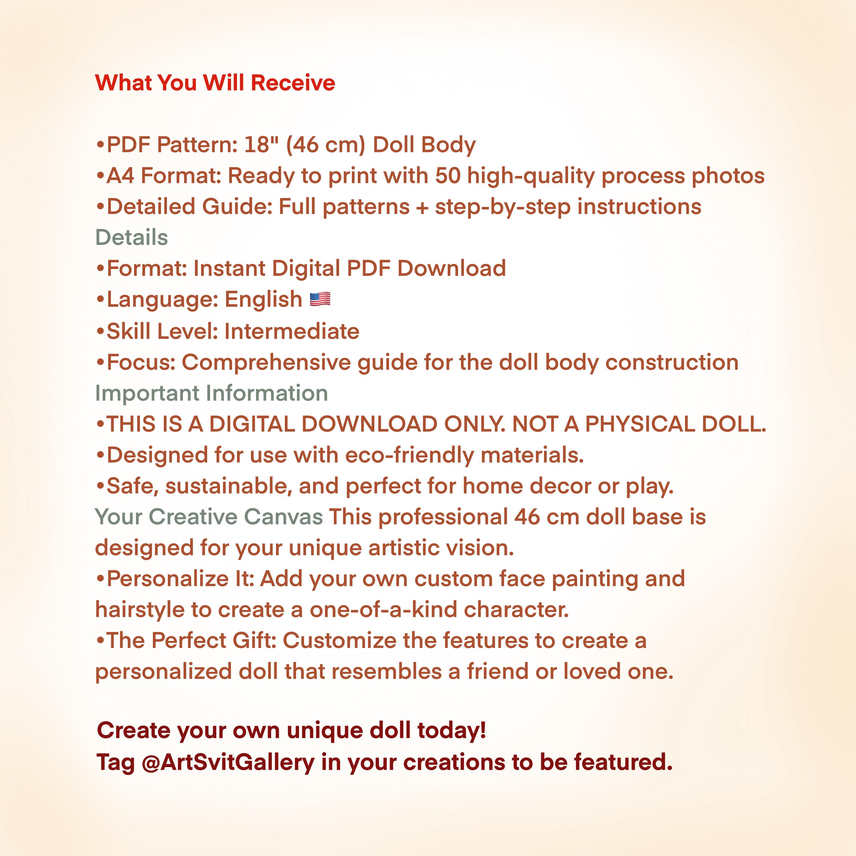 Doll Body Pattern - 18
