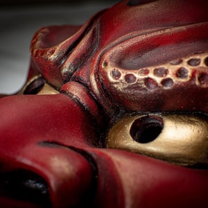 Traditional Japanese Ikazuchi Mask. Handmade Art Collection. Custom ...