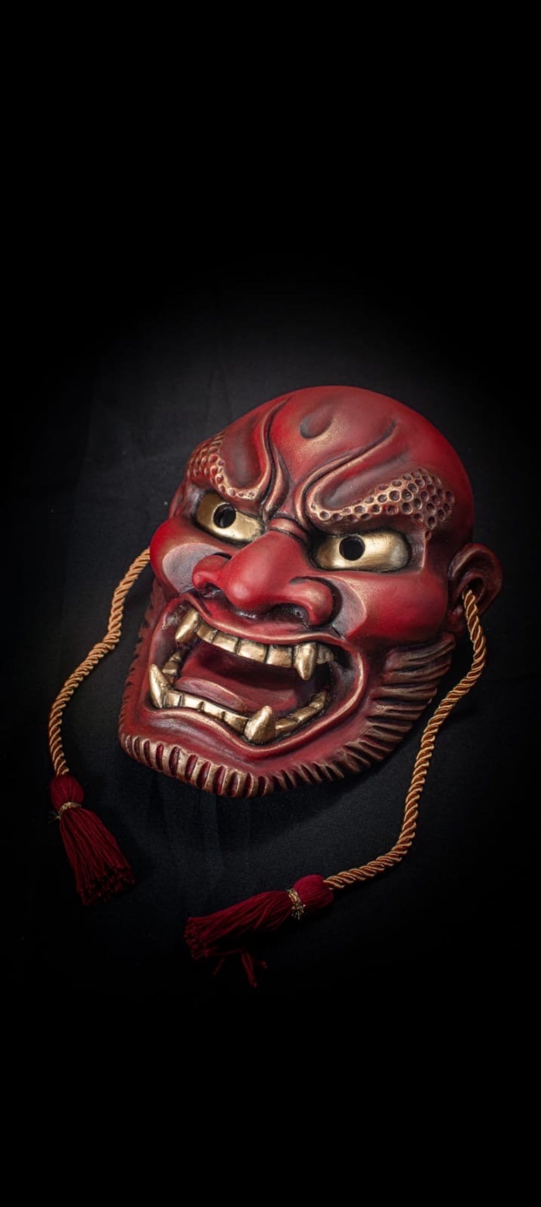 Traditional Japanese Ikazuchi Mask. Handmade Art Collection. Custom ...