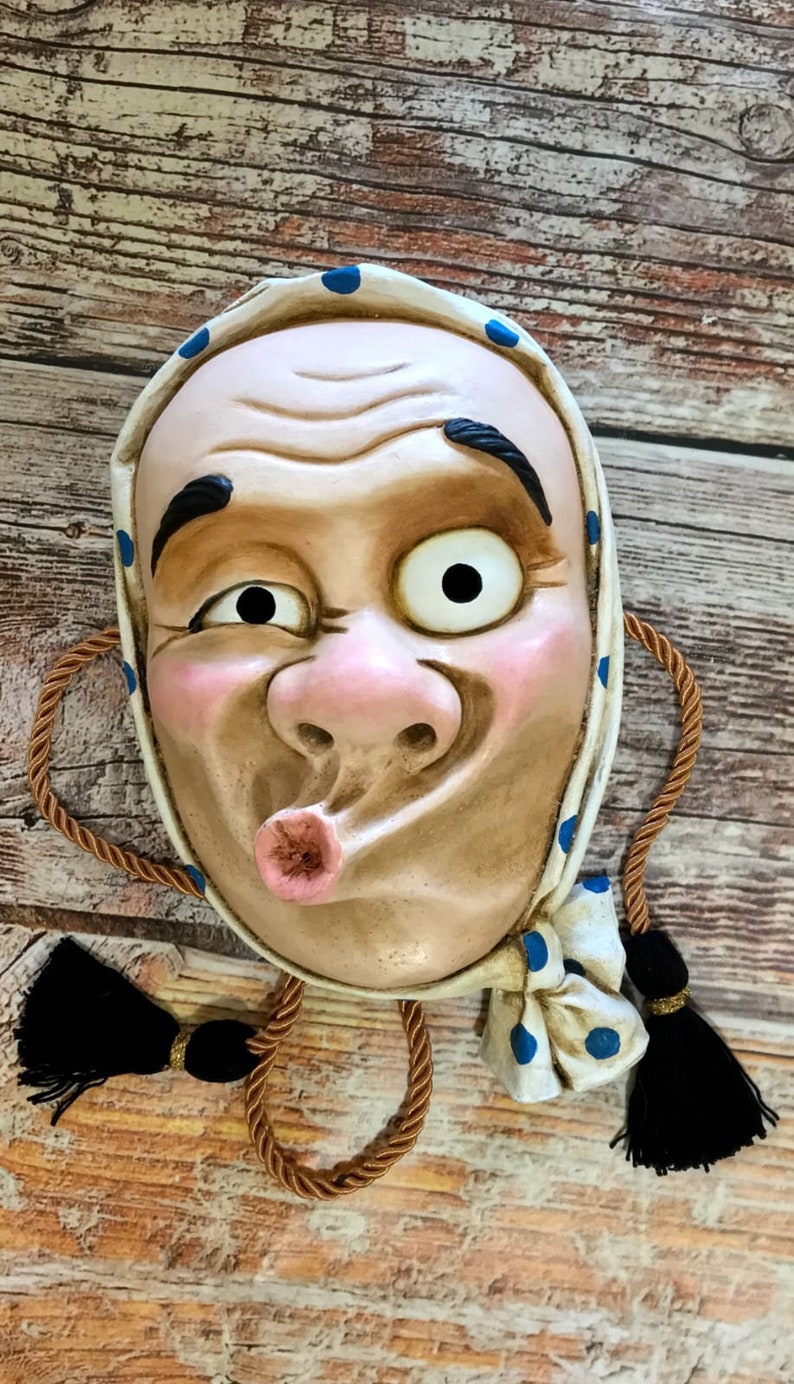 Traditional Japanese Hyottoko Mask. Handmade Art Collection. Custom ...