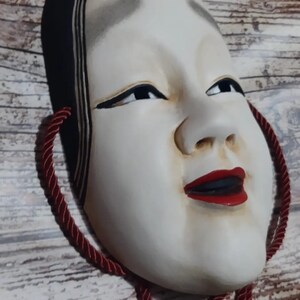 Traditional Japanese Ko-omote Mask. Handmade Art Collection. Custom ...
