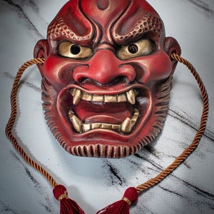 Traditional Japanese Ikazuchi Mask. Handmade Art Collection. Custom ...