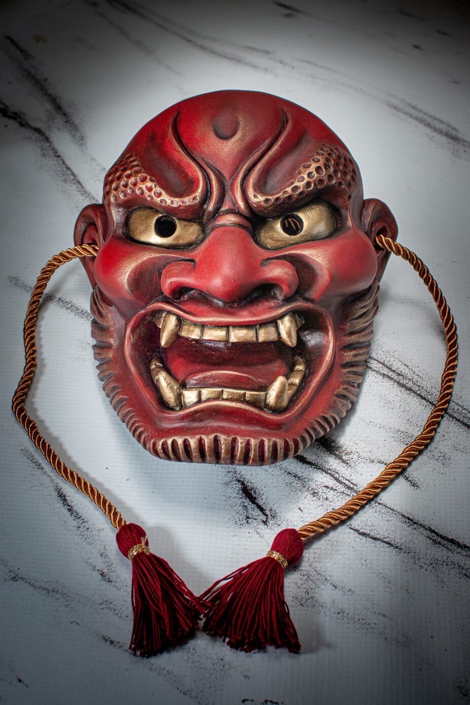 Traditional Japanese Ikazuchi Mask. Handmade Art Collection. Custom ...
