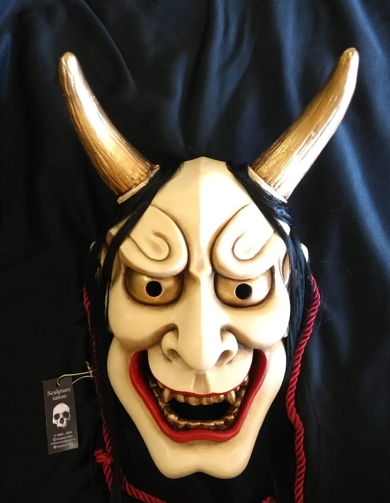 Handmade Hannya Mask: Traditional Japanese Folklore Wood Art - Etsy