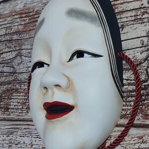 Traditional Japanese Ko-omote Mask. Handmade Art Collection. Custom ...