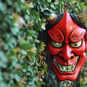 Traditional Japanese Hannya Mask. Handmade Art Collection. Custom ...