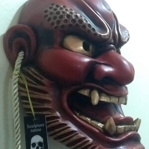 Traditional Japanese Ikazuchi Mask. Handmade Art Collection. Custom ...