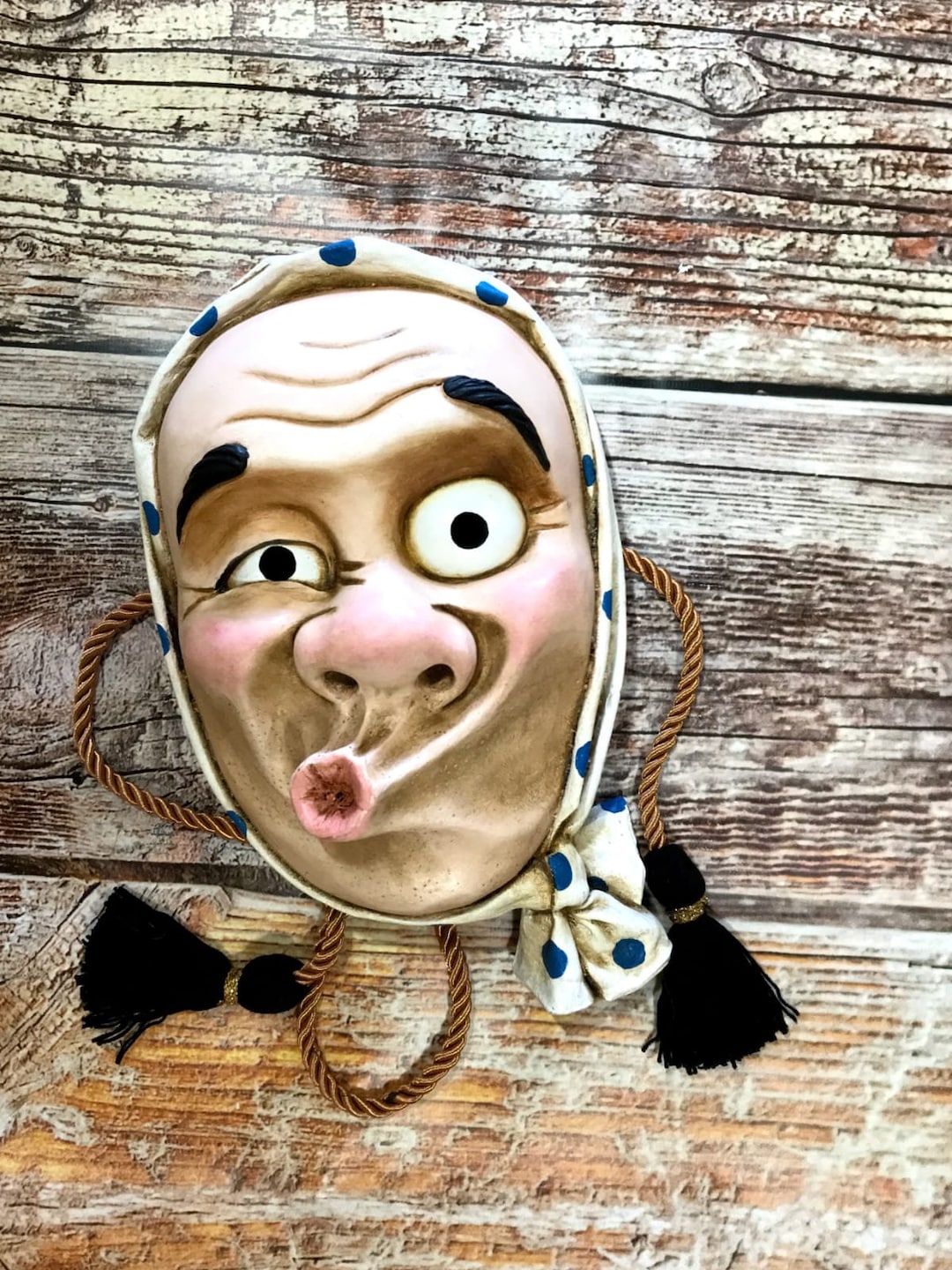 Traditional Japanese Hyottoko Mask. Handmade Art Collection. Custom ...