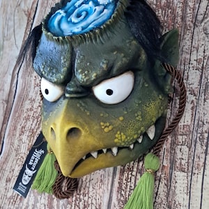 Traditional Japanese Kappa Mask. Handmade Art Collection. Custom Colors ...