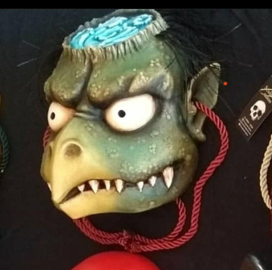 Traditional Japanese Kappa Mask. Handmade Art Collection. Custom Colors ...