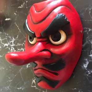 Urokodaki Japanese Anime Mask. Handmade With Custom Colors. Art for ...