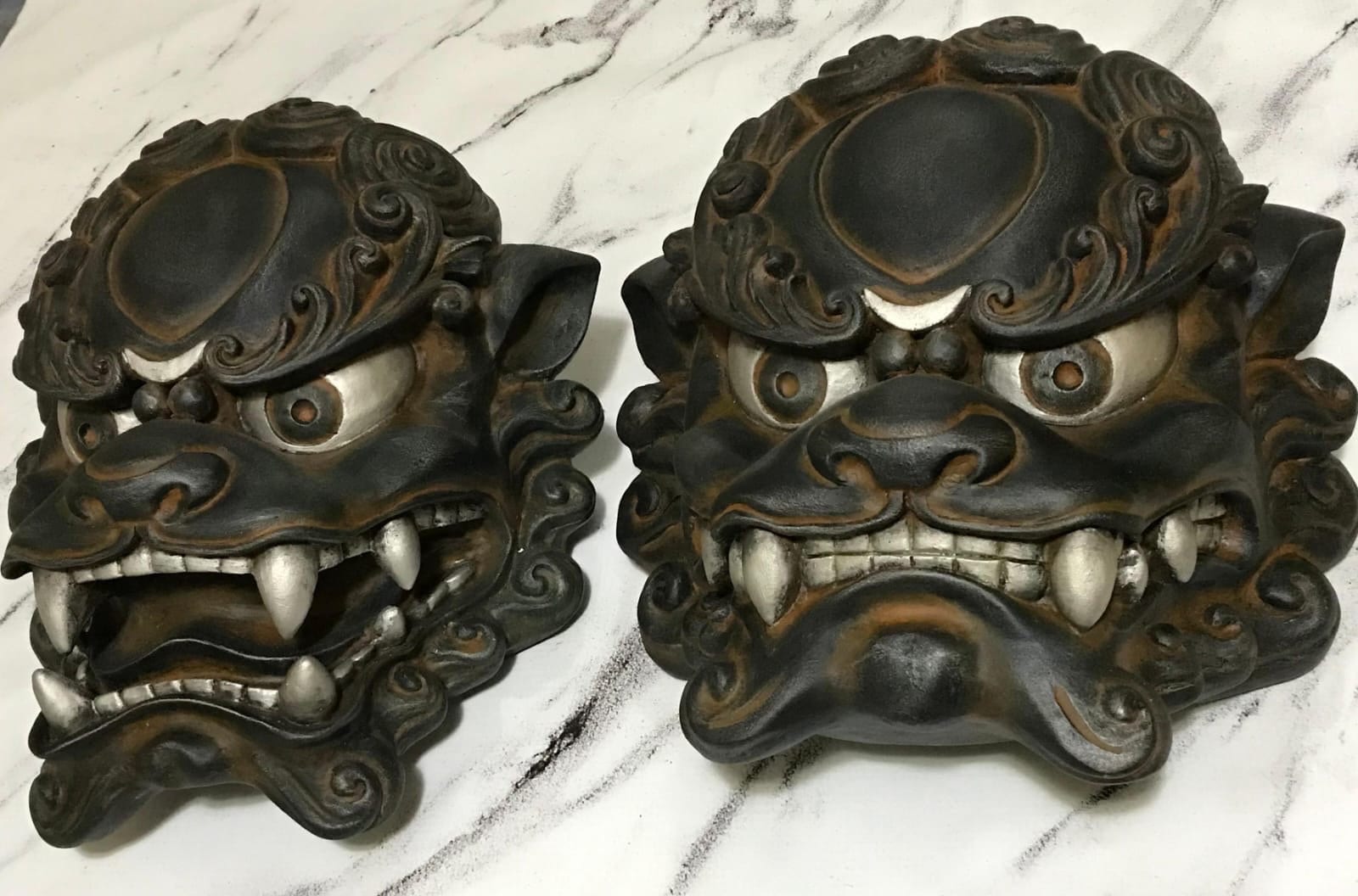 Traditional Japanese Fu Komainu. Handmade Art Collection. Custom Colors ...