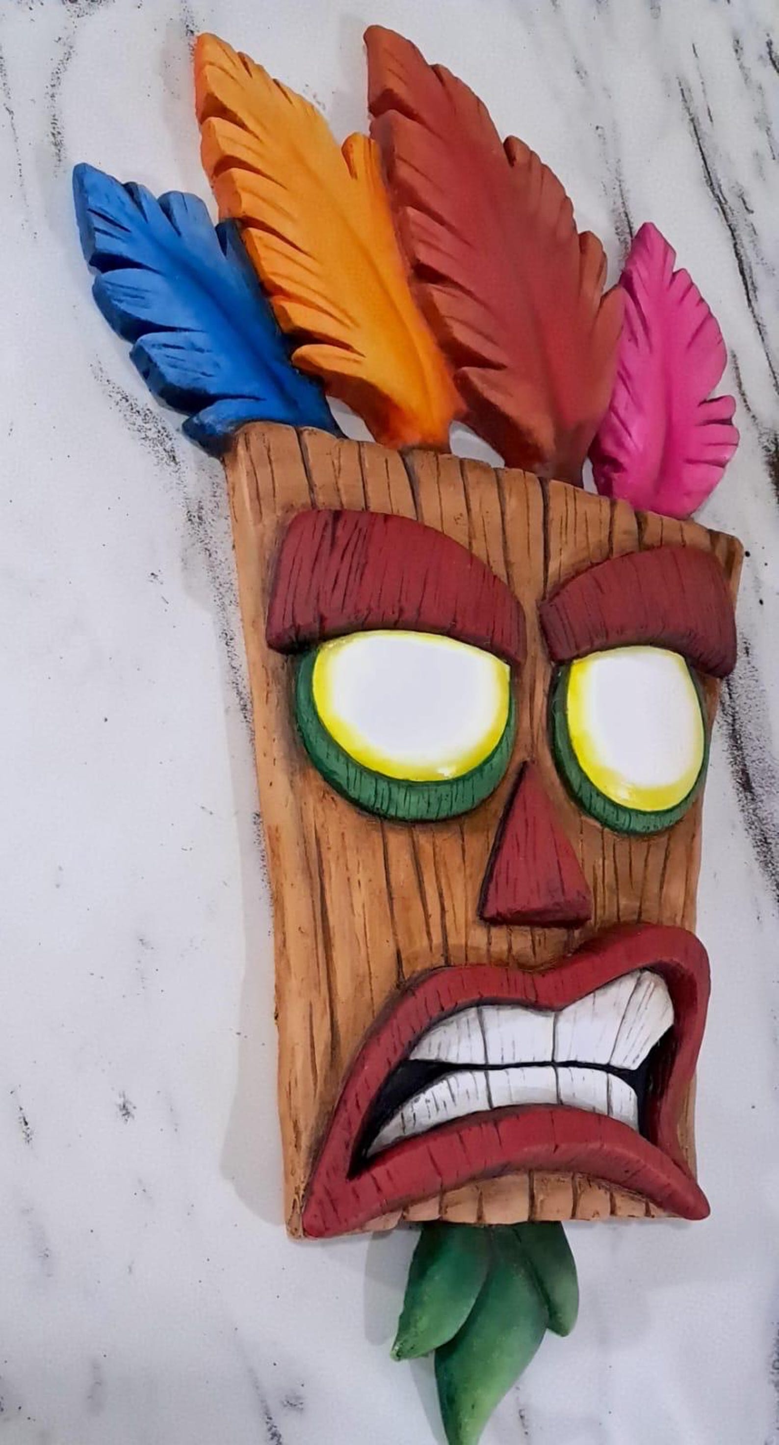 Tribal Guardian Spirit Mask – Retro Platformer Game Inspired Decor ...