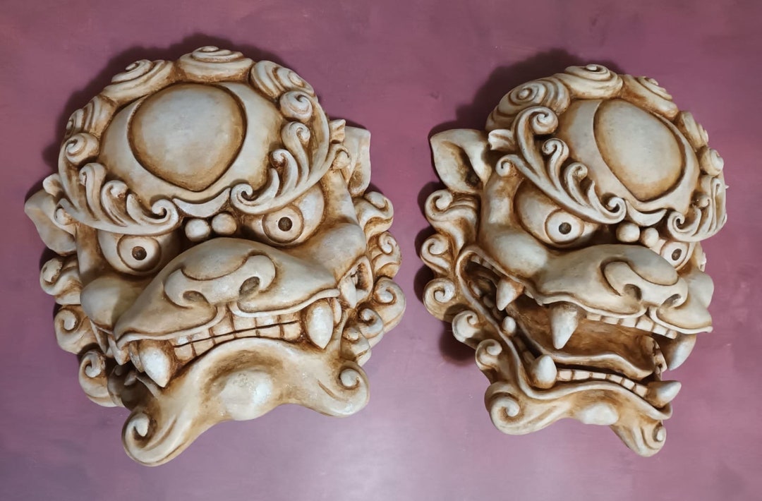 Traditional Japanese Fu Komainu. Handmade Art Collection. Custom Colors ...