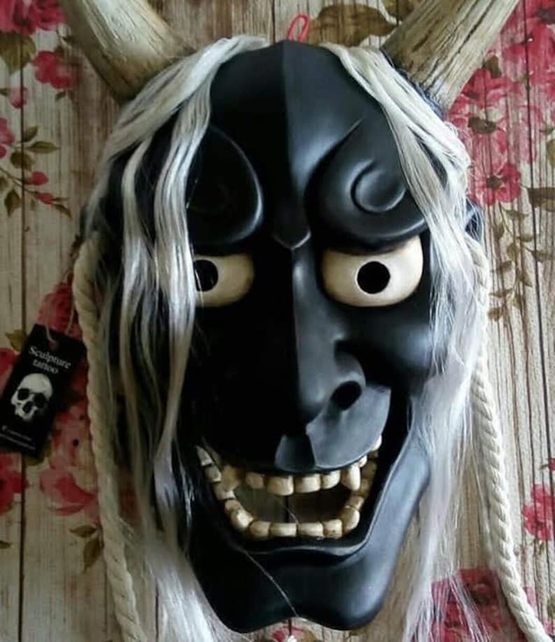 Traditional Japanese Hannya Mask. Handmade Art Collection. Custom ...