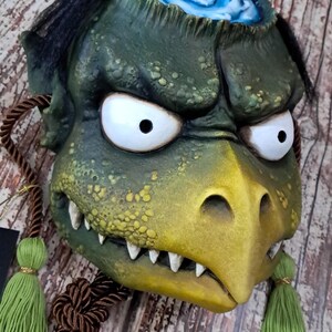 Traditional Japanese Kappa Mask. Handmade Art Collection. Custom Colors ...