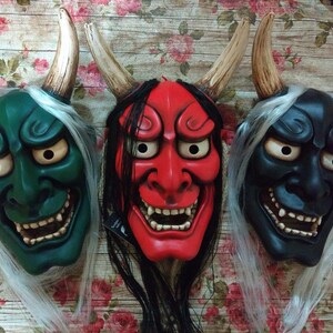 Traditional Japanese Hannya Mask. Handmade Art Collection. Custom ...