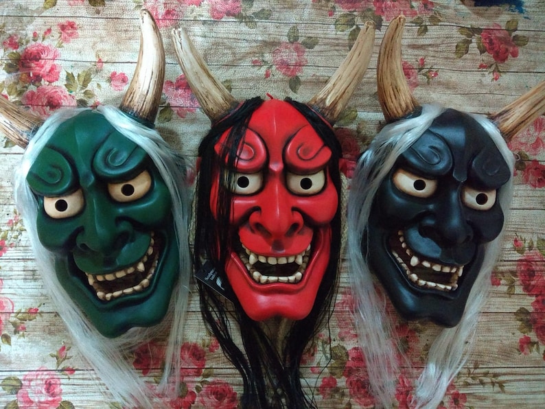 Traditional Japanese Hannya Mask. Handmade Art Collection. Custom ...