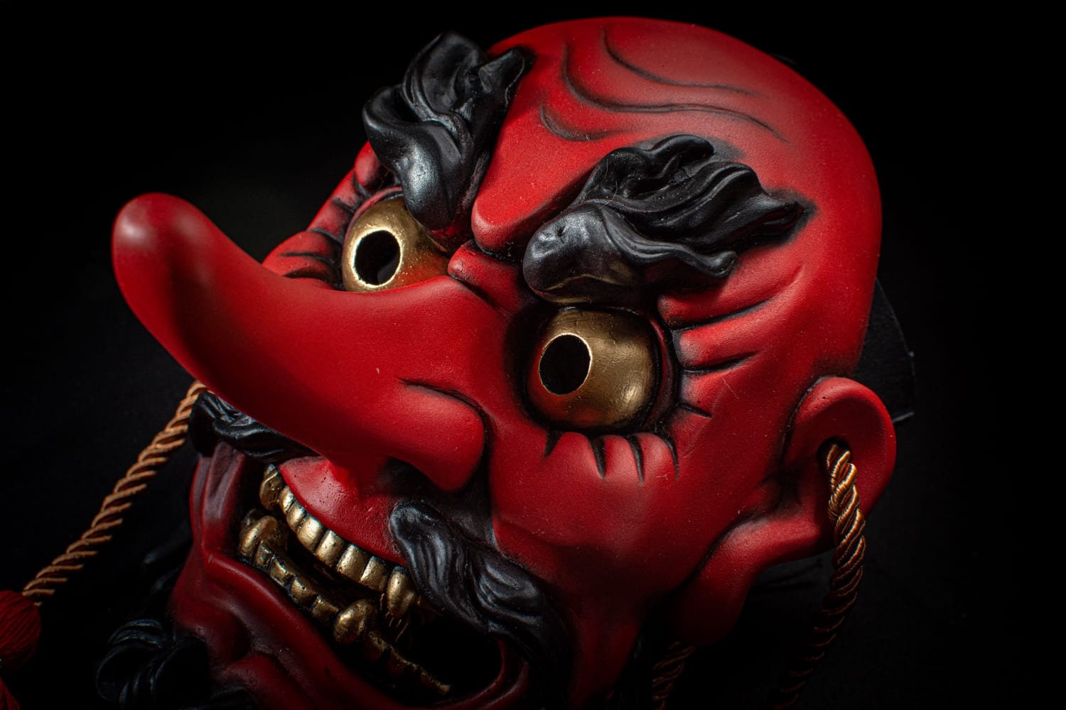 Traditional Japanese Tengu Mask. Handmade Art Collection. Custom Colors ...