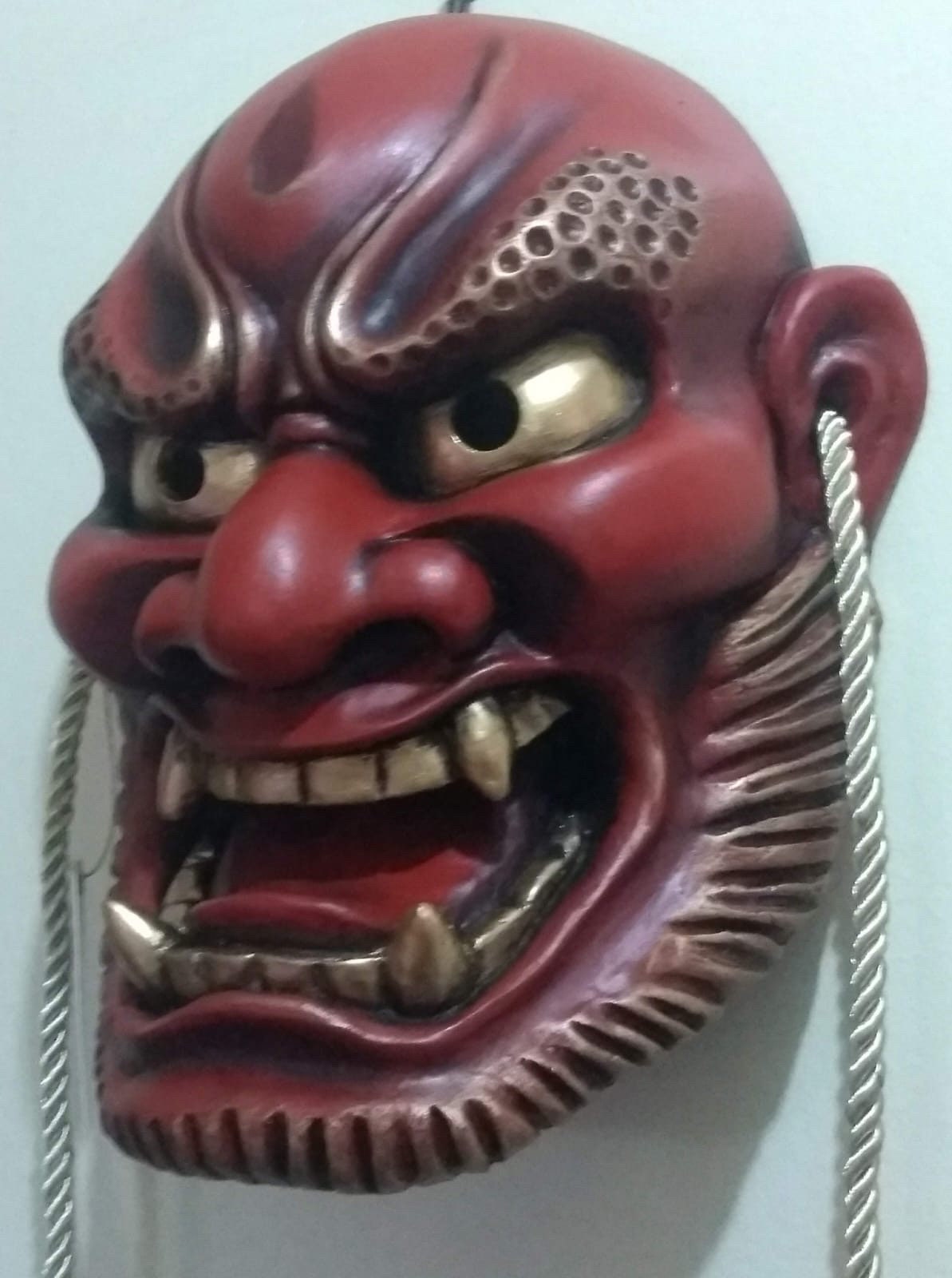 Traditional Japanese Ikazuchi Mask. Handmade Art Collection. Custom ...