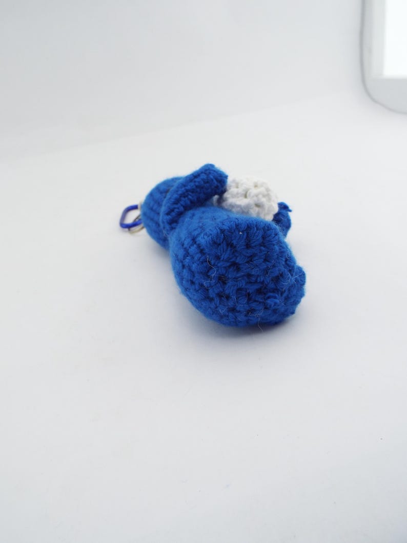 Spyro the Dragon Crochet Amigurumi 'blue Egg Thief' Backpack Clip 4 ...