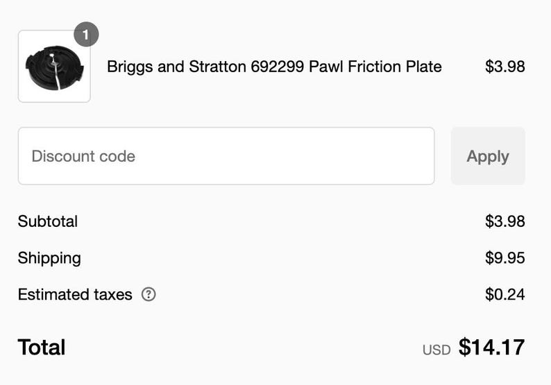 Recoil Pull Starter Pawl Friction Plate for Small Engines Briggs ...