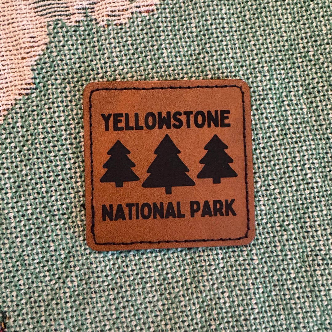 Personalized National Park Leather Patch: Engraved Iron-on Hiker Gift ...
