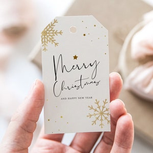 Merry Christmas Gift Tag Printable, Printable Christmas Gift Tag ...