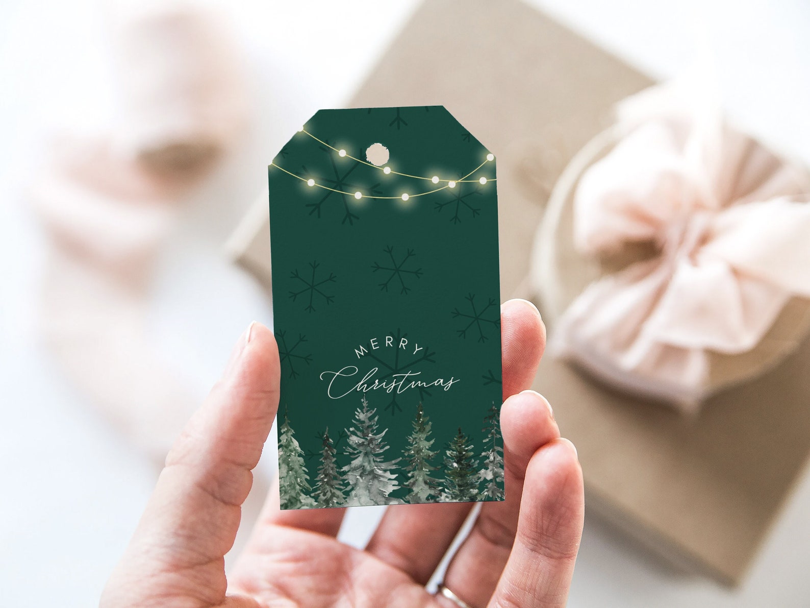 Merry Christmas Gift Tag Printable, Printable Christmas Gift Tag ...