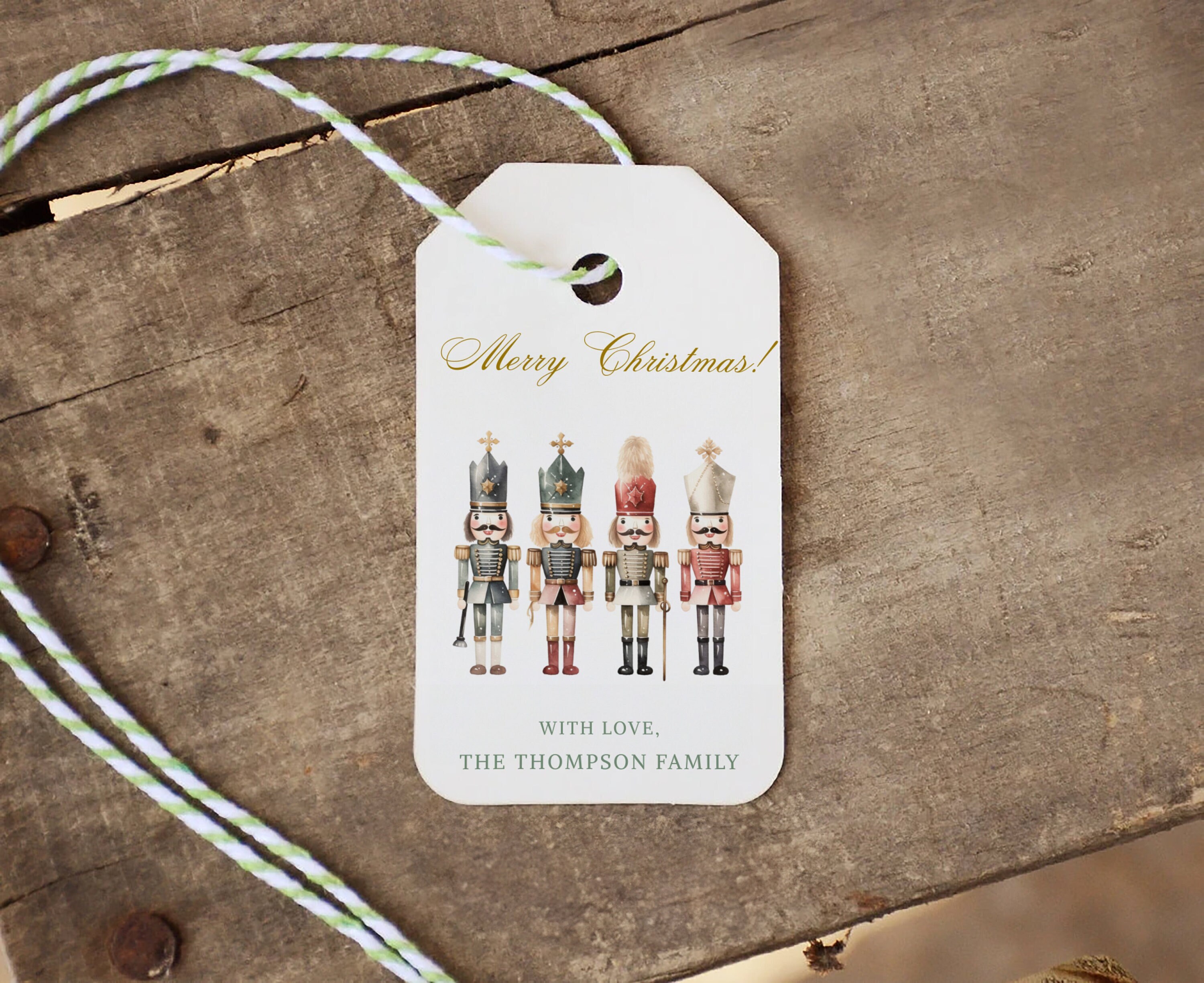 Merry Christmas Gift Tag Printable, Printable Christmas Gift Tag ...