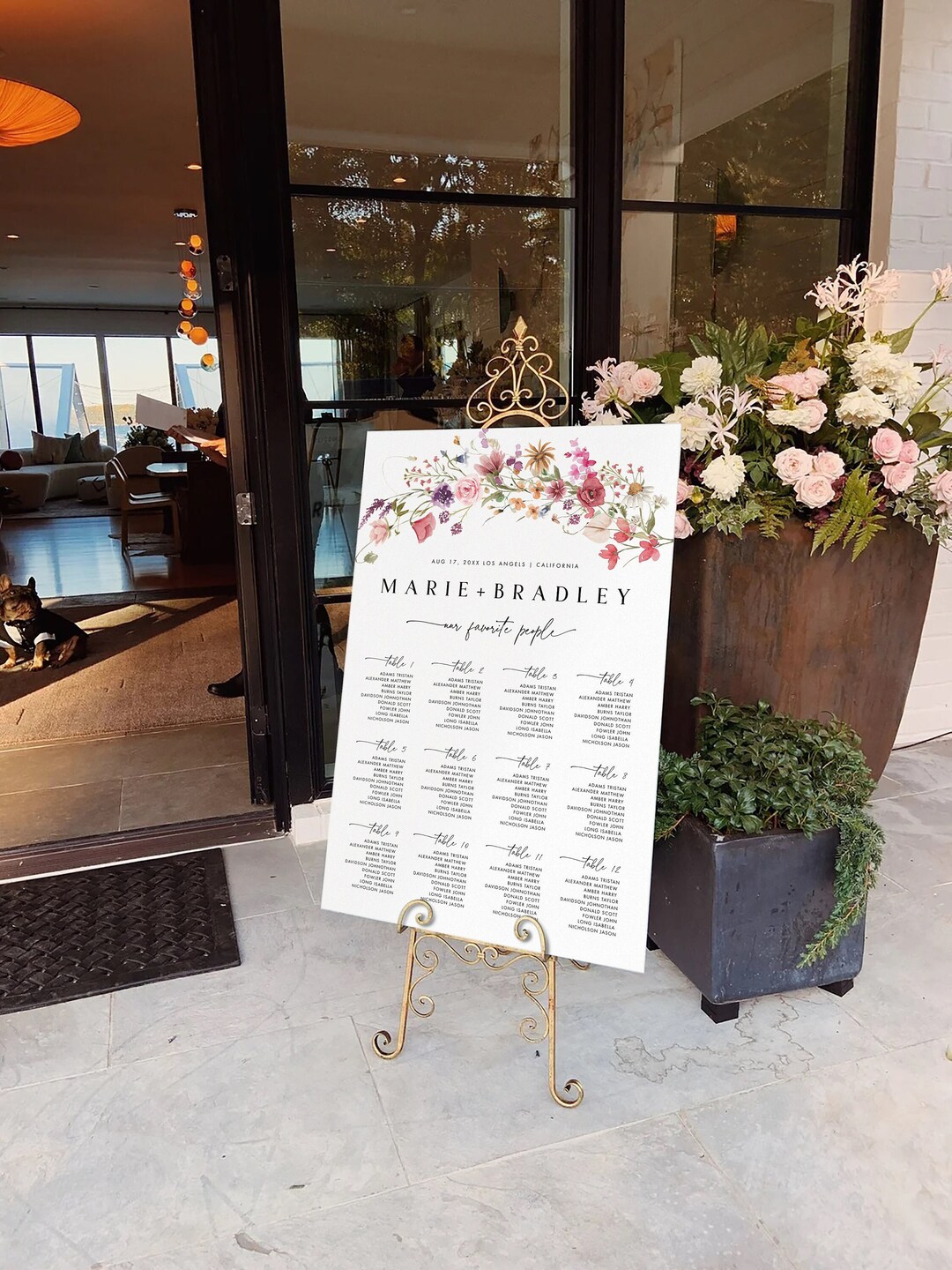 Seating Plan, Wedding Seating Card Template, Printable Seating Cards ...