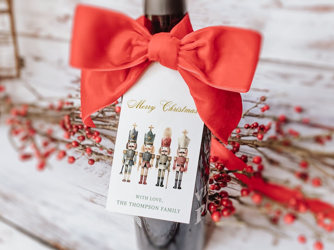 Merry Christmas Gift Tag Printable, Printable Christmas Gift Tag ...