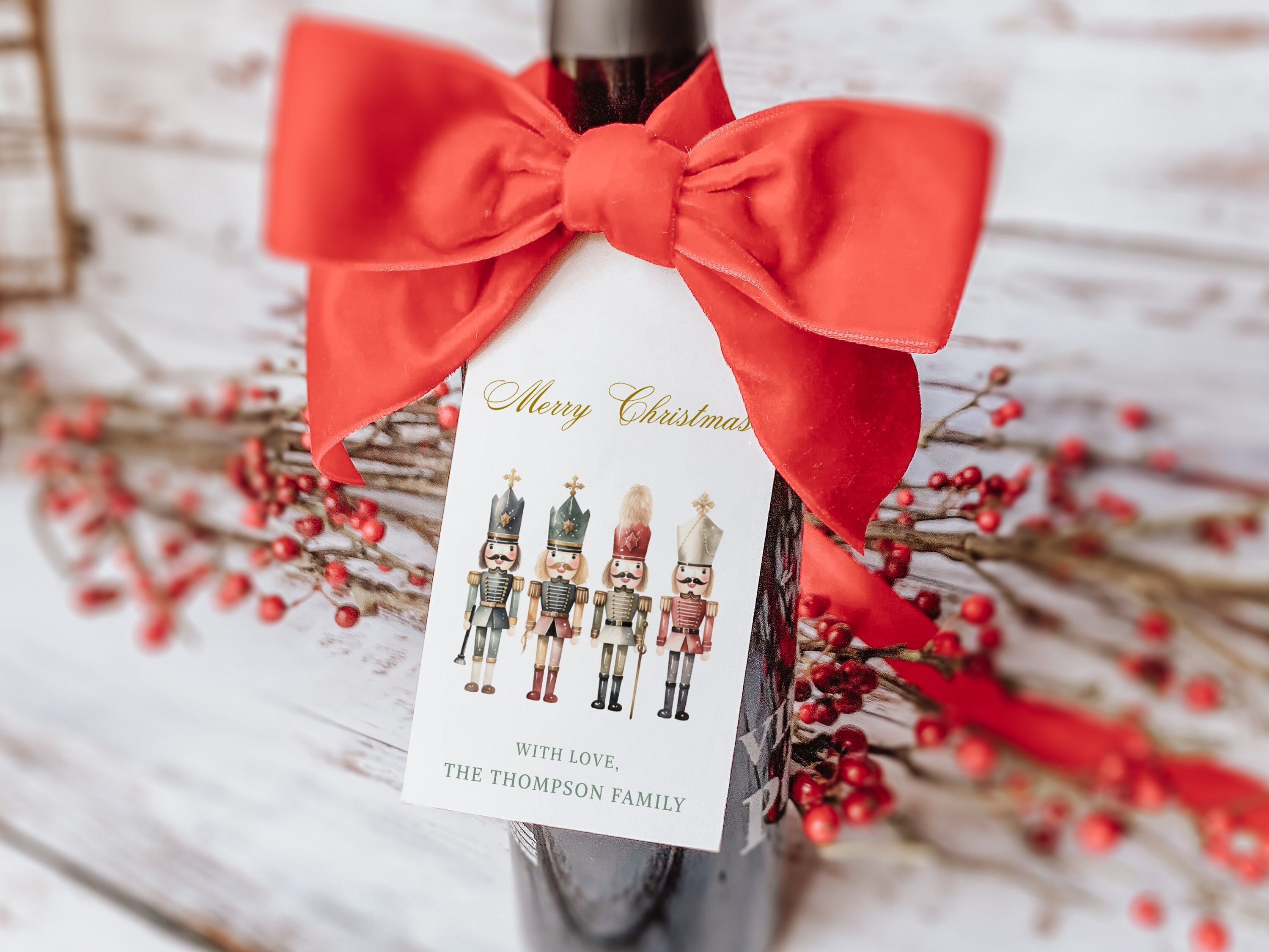 Merry Christmas Gift Tag Printable, Printable Christmas Gift Tag ...