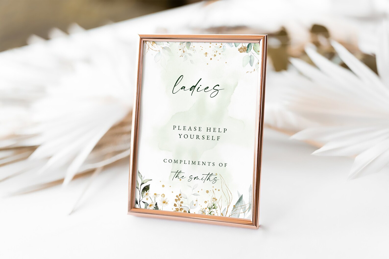 Wedding Bathroom Sign Template, Modern Gentlemen Room Sign Template ...