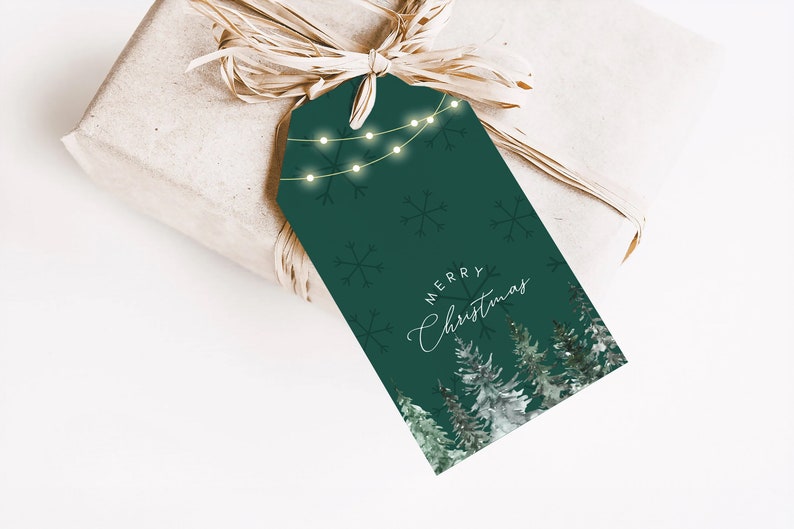 Merry Christmas Gift Tag Printable, Printable Christmas Gift Tag ...