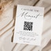 Minimalist Photo Guest Book Canva Template, QR Code Wedding Sign, QR ...