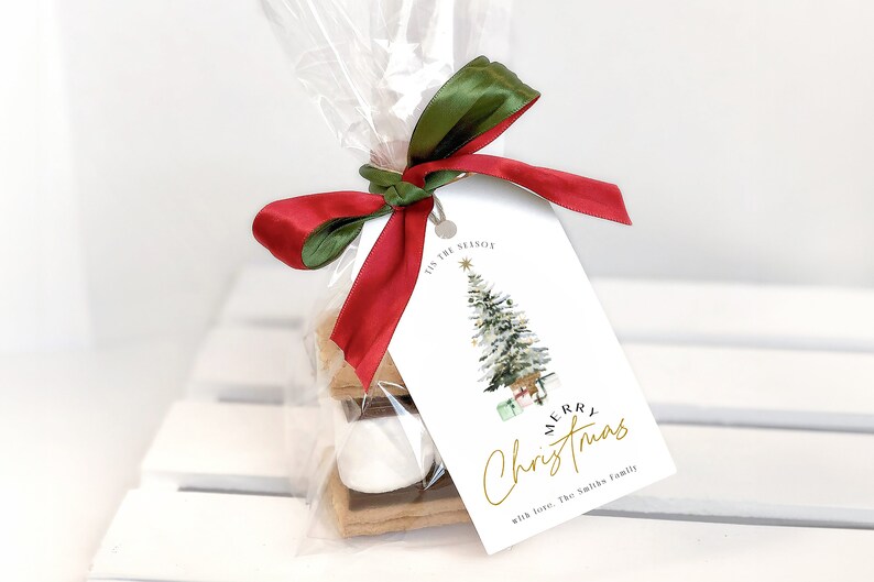 Merry Christmas Gift Tag Printable, Printable Christmas Gift Tag ...