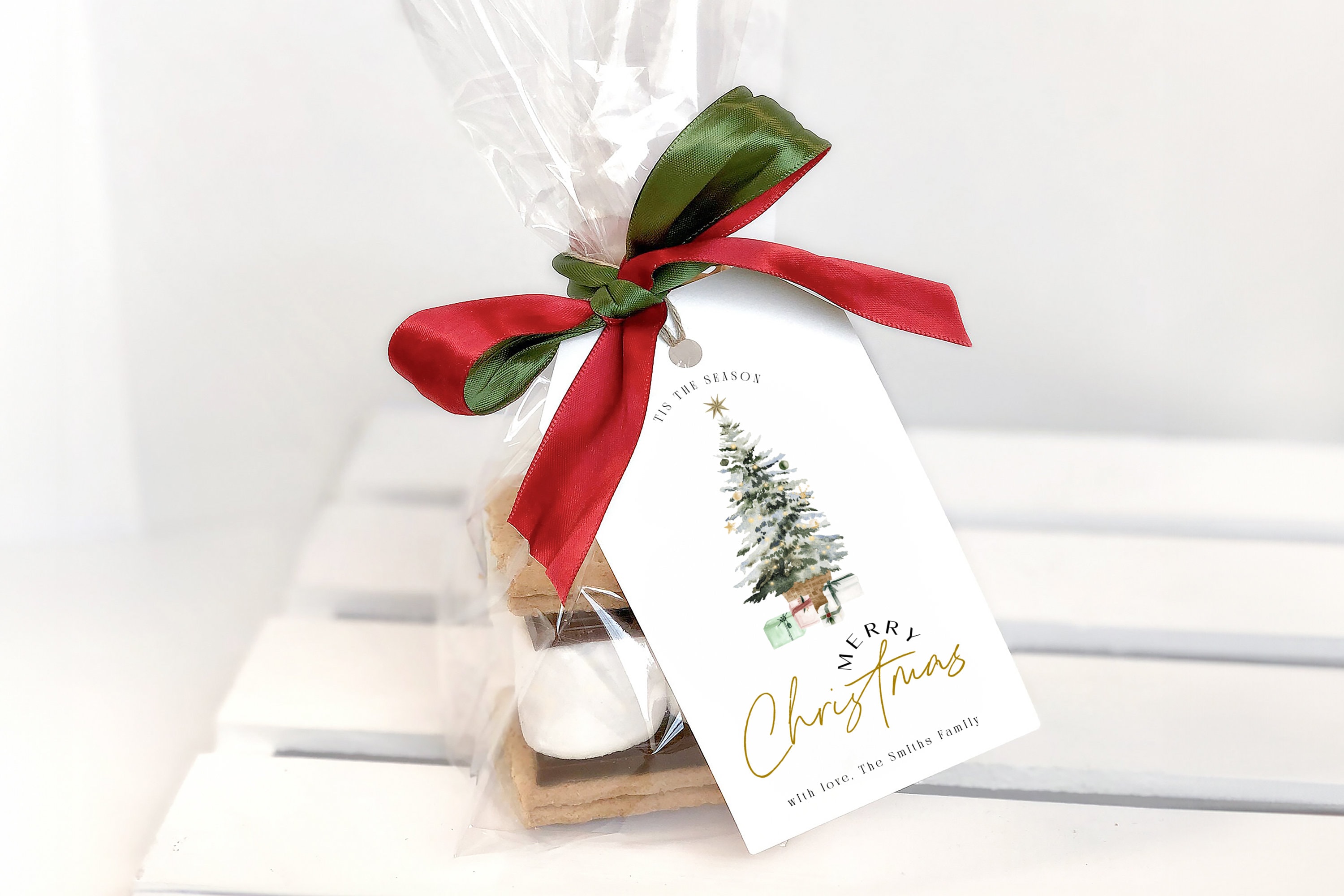 Merry Christmas Gift Tag Printable, Printable Christmas Gift Tag ...