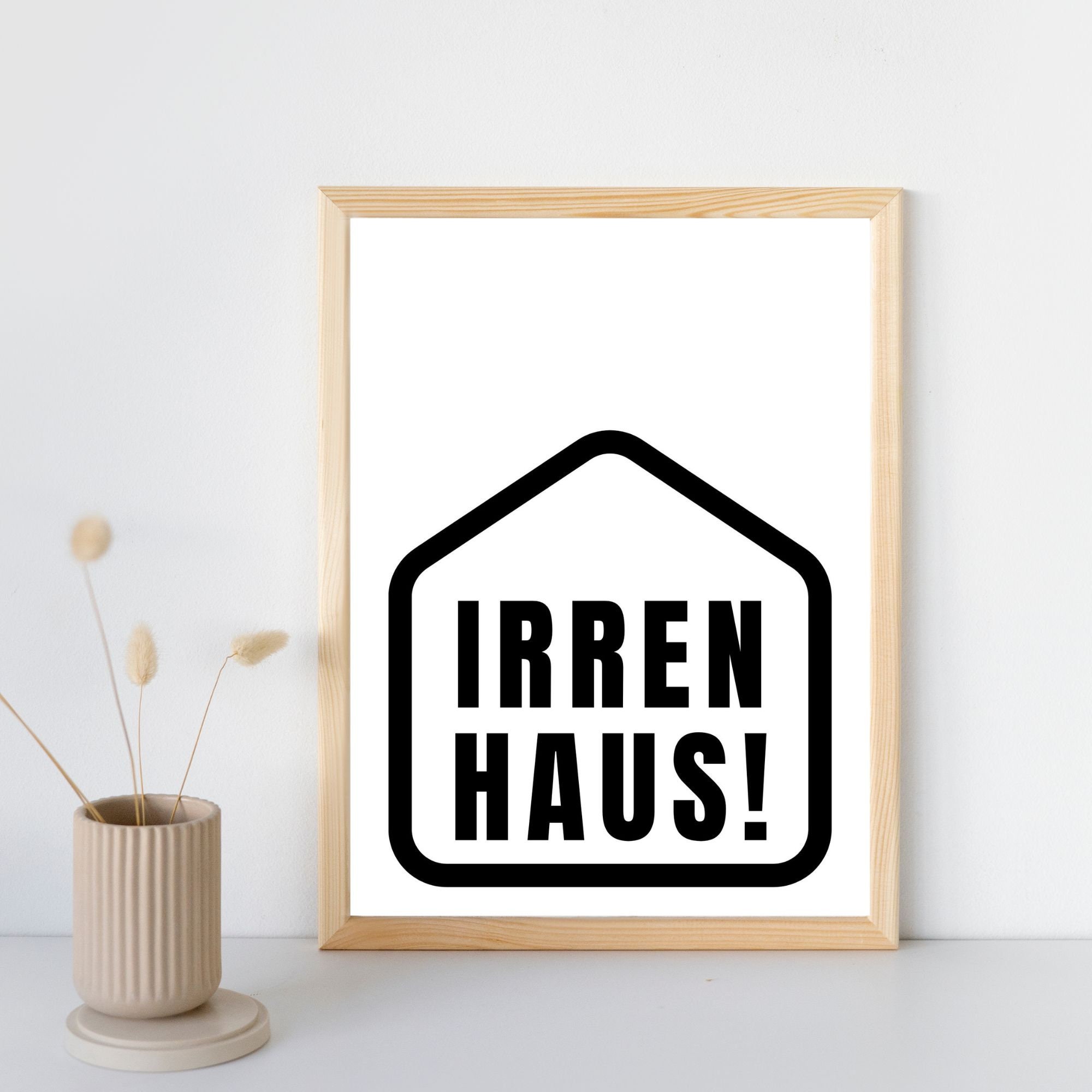 Art Print: | Sayings Poster | "mascular House" | Funny Poster ...