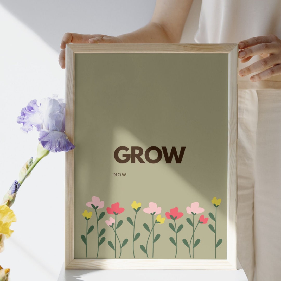 Art Print: Positive Mindset | Growth | Minimalist Poster | Positive ...