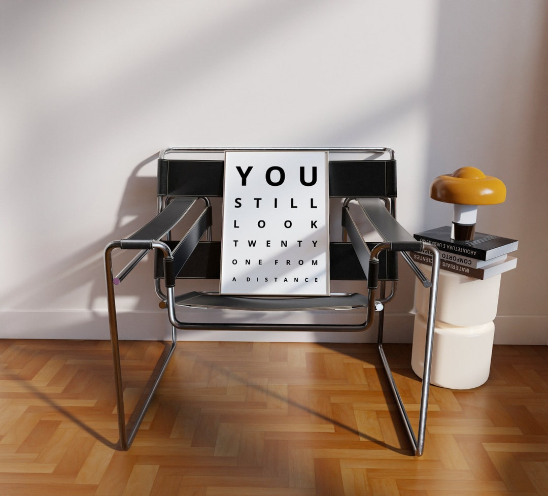 Art Print: Sayings Poster eye Test Funny Poster Typo Funny Black and ...