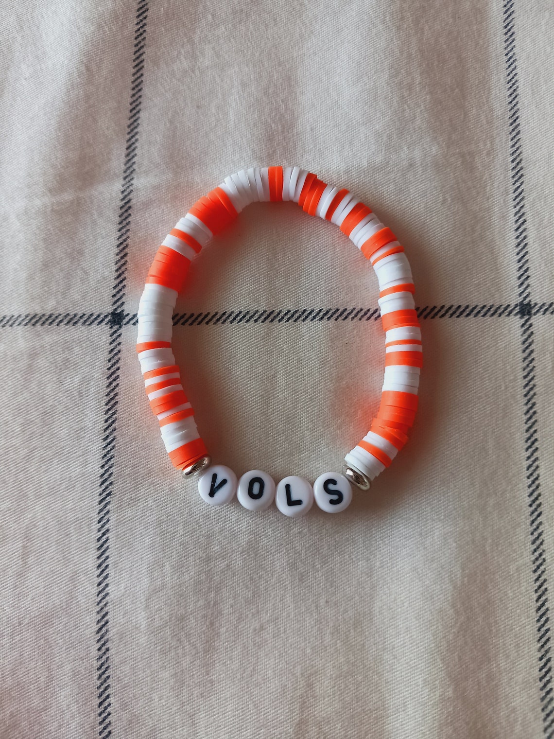 Tennessee Vols Clay Beaded Bracelet - Etsy